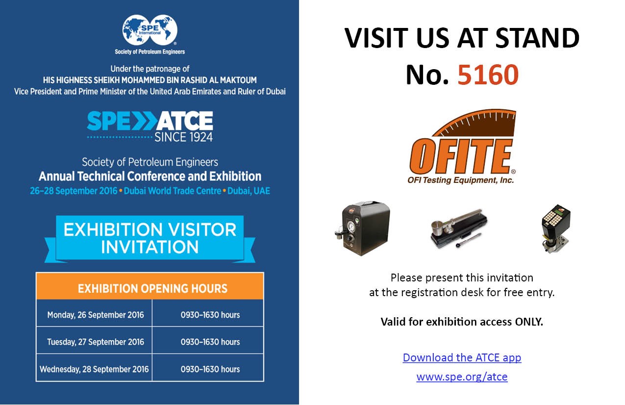 OFI Testing Equipment, Inc. - Newsroom - Join us at the SPE Annual ...